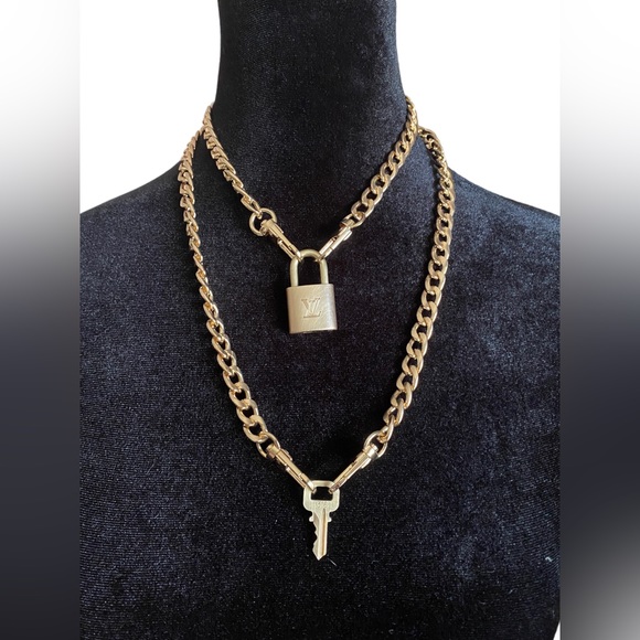 Louis Vuitton | Jewelry | Authentic Louis Vuitton Double Chain Lock And ...